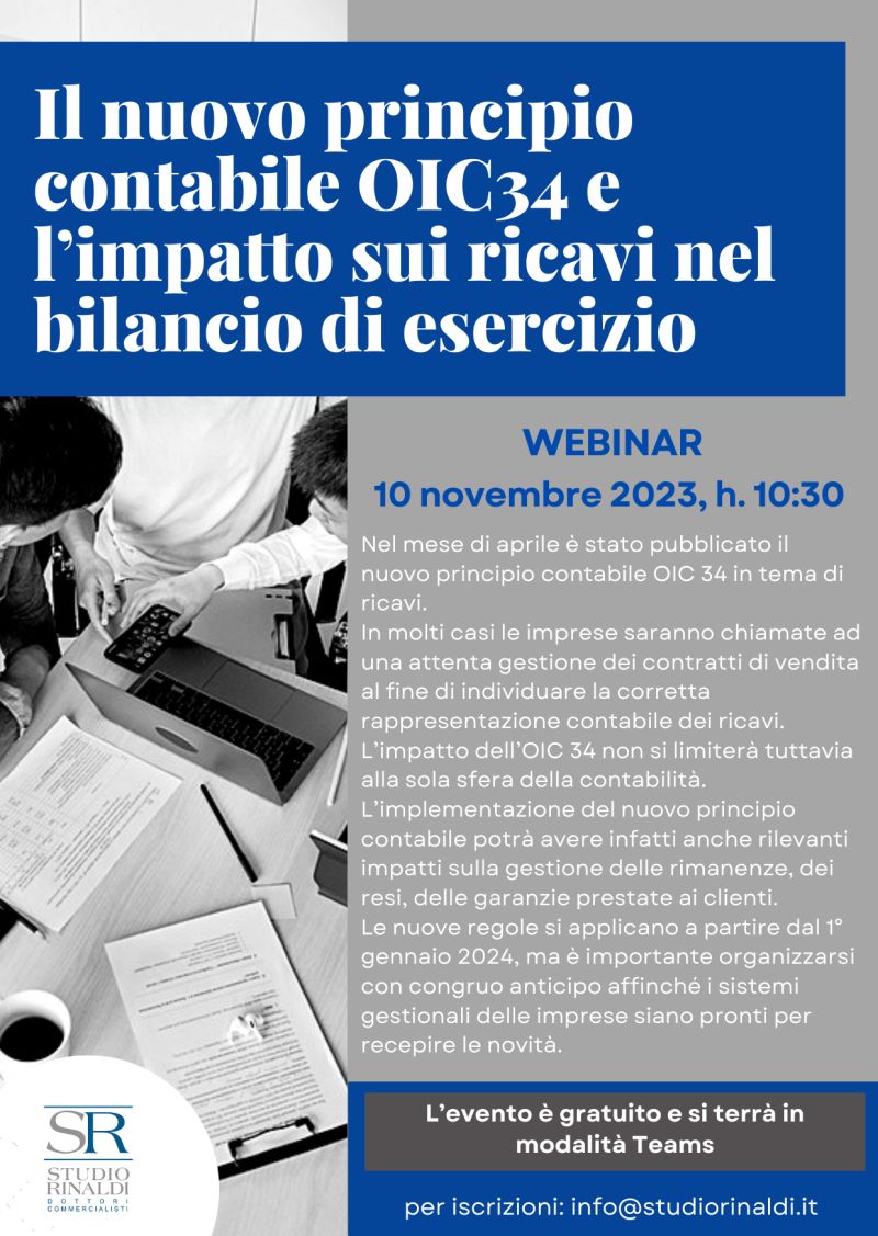 ACBGroup Spa > "L'OIC 34 e l'impatto sui ricavi nel bilancio di ...